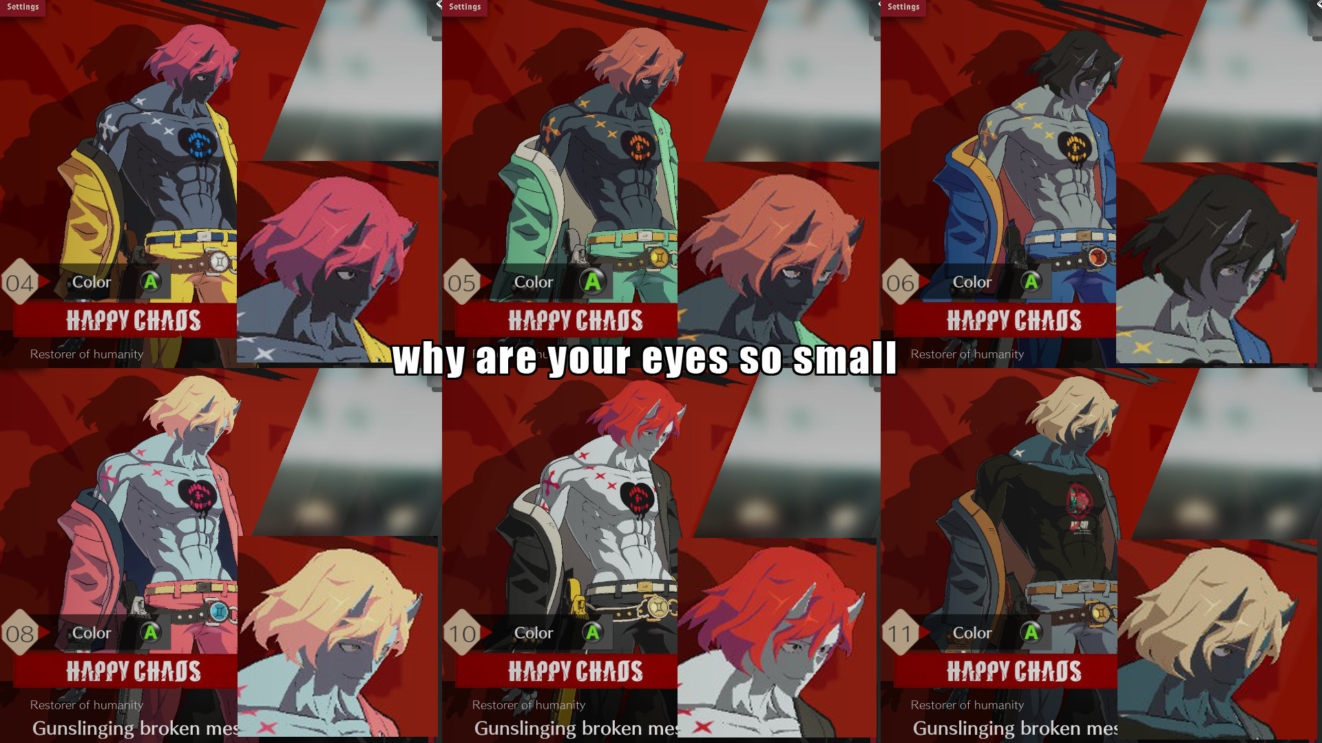 Beautiful Brown Eyed Happy Chaos Mod for GUILTY GEAR -STRIVE- | GGST Mods