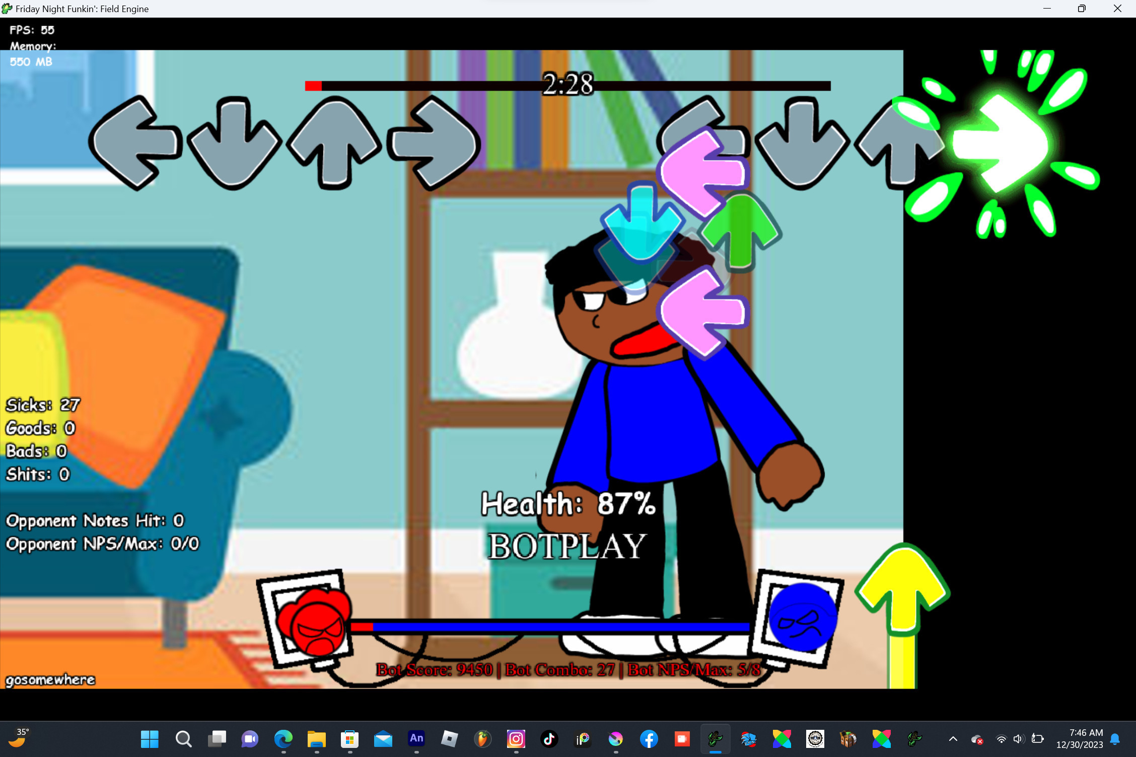 edward funkin v2 Mod for Friday Night Funkin' | FNF Mods