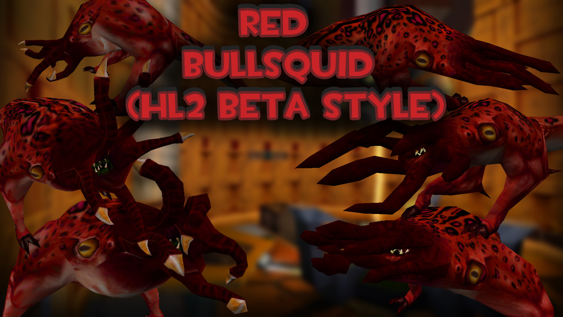 Red Bullsquid (HL2 Beta style) Mod for Half-Life | HL Mods