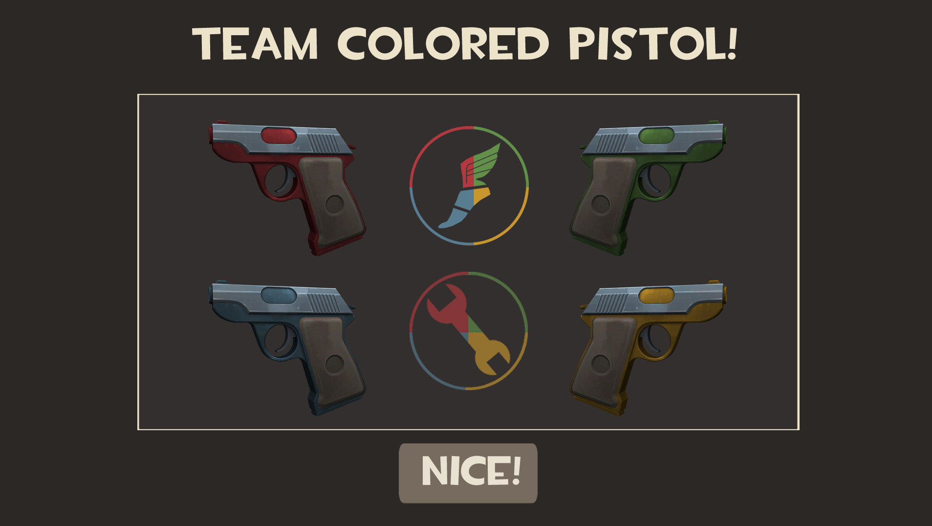 Team Color Pistol Mod for Team Fortress 2 Classified | TF2Classic Mods