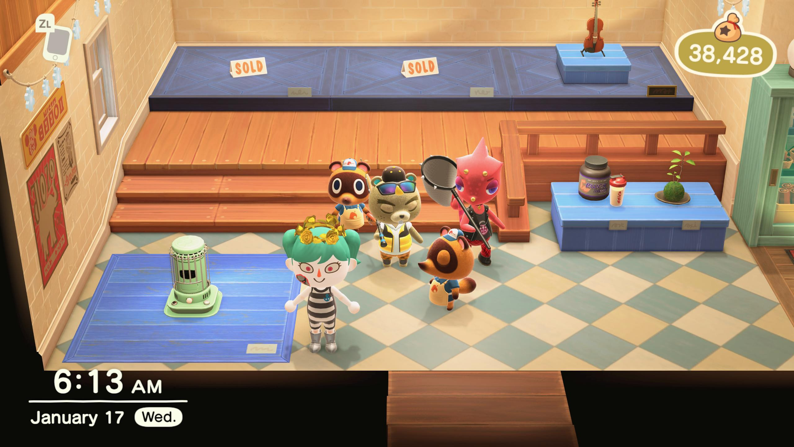 Flick & C.J. Always In Nooks Shop Mod for Animal Crossing: New Horizons ...