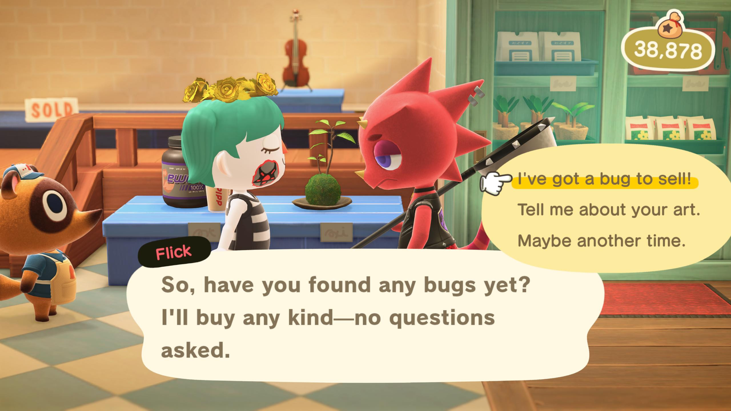 Flick & C.J. Always In Nooks Shop Mod for Animal Crossing: New Horizons ...