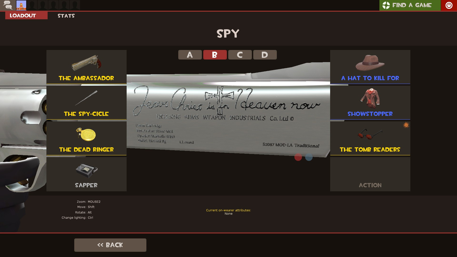 Ambassador Hellsing Designs(Works in Casual) Mod for Team Fortress 2 ...