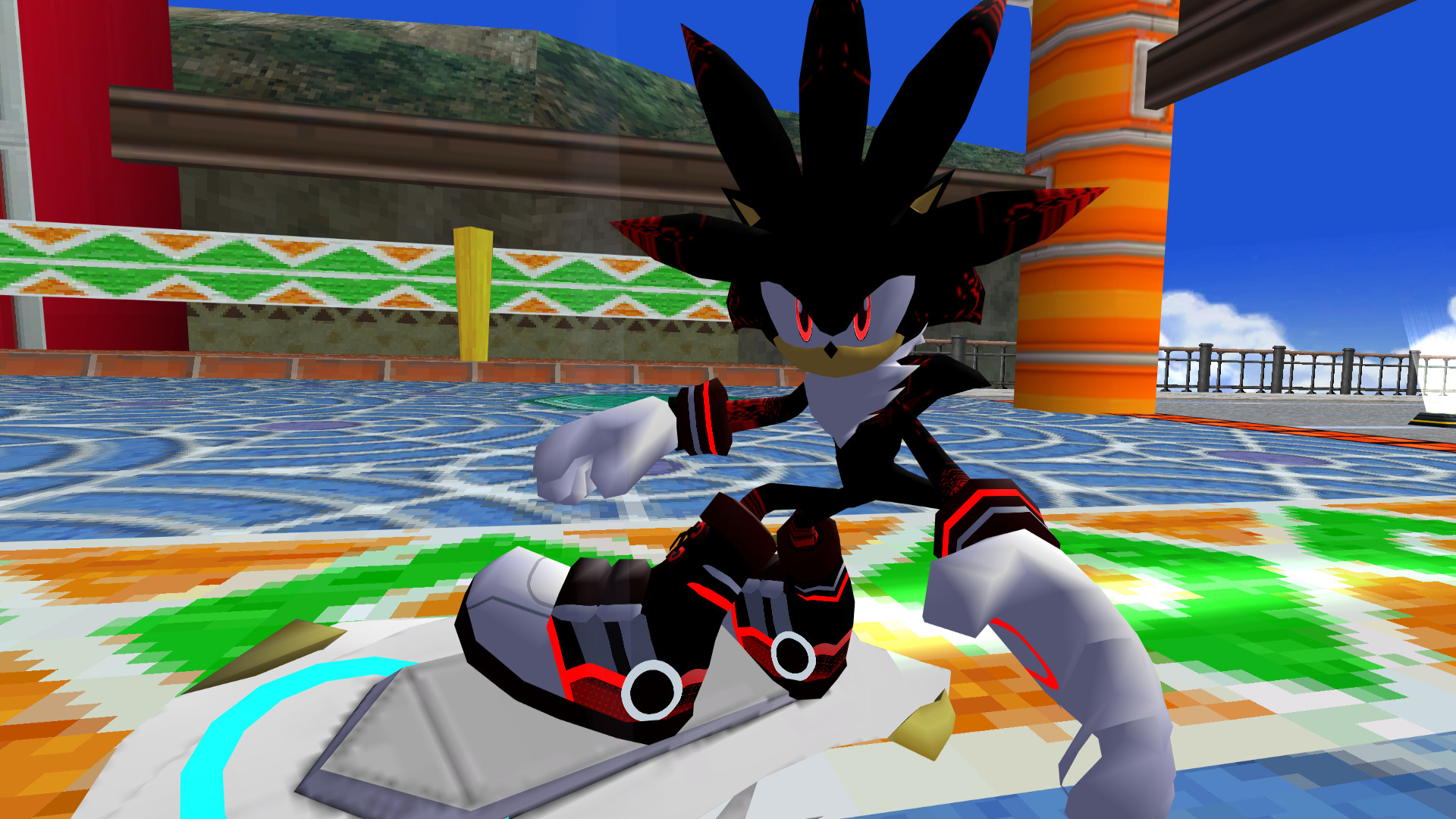 (DX) Silver - Cyber Corruption Mod for Sonic Riders (GameCube) | SR-GC Mods