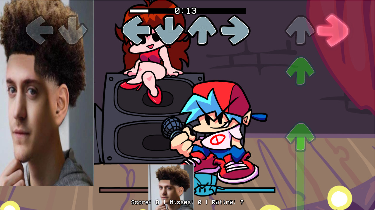 fnf imagine if ninja got a low taper fade Mod for Friday Night Funkin ...