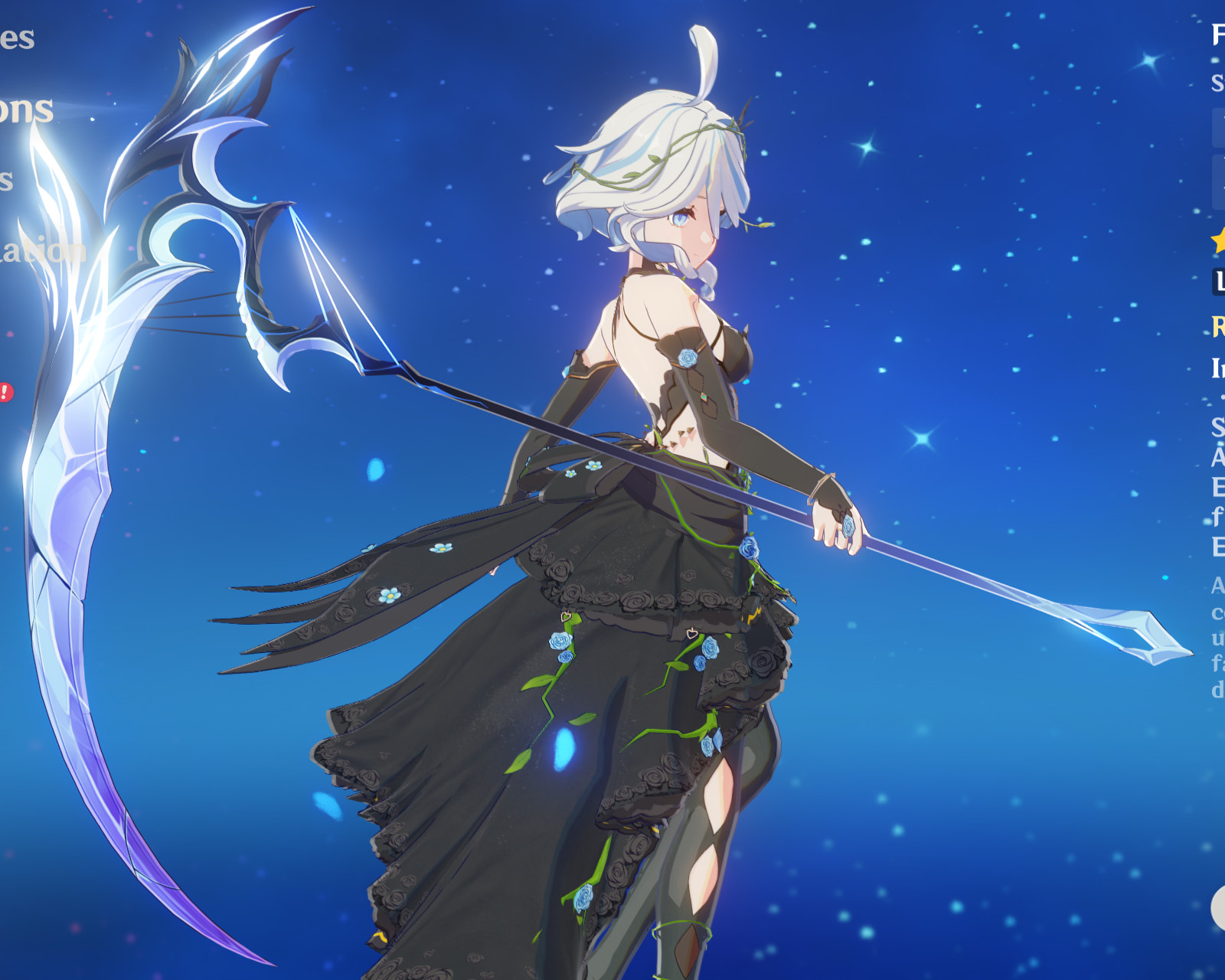 Fleuve Cendre to Seele scythe Mod for Genshin Impact | GI Mods