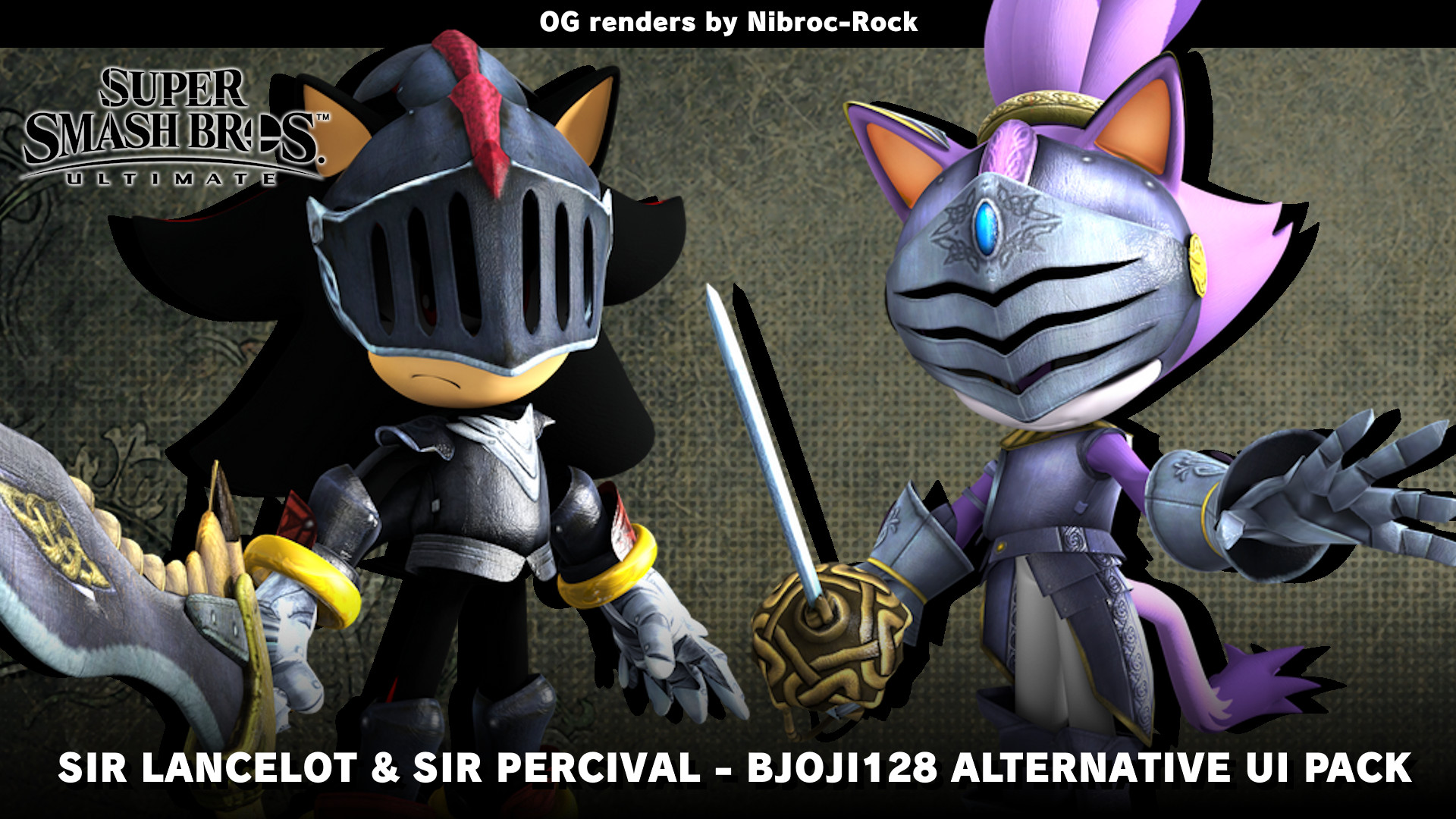 Sir Lancelot - Sir Percival Alt UI Pack! Mod for Super Smash Bros ...
