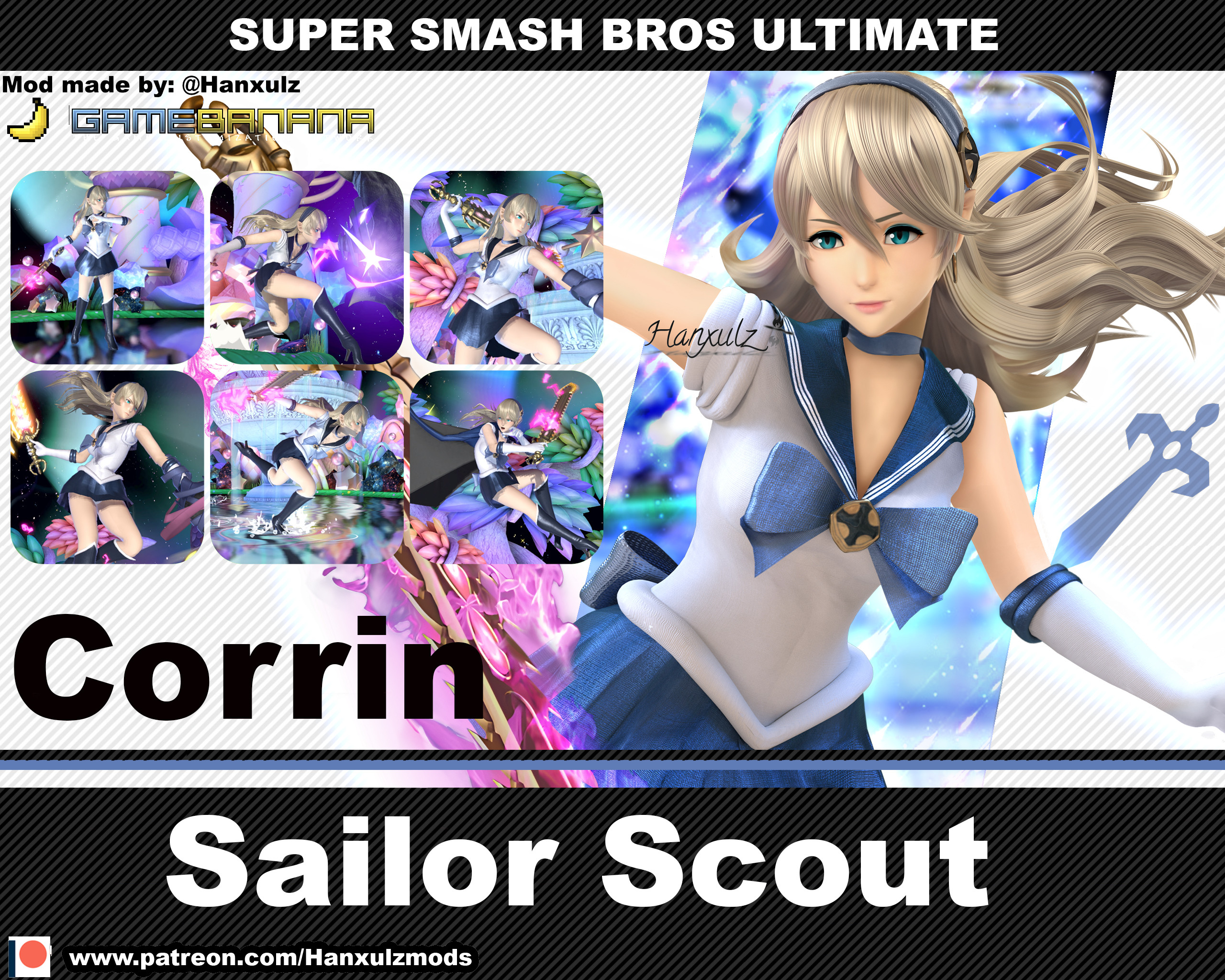 Corrin (Sailor Scout) Mod for Super Smash Bros. Ultimate | SSBU Mods