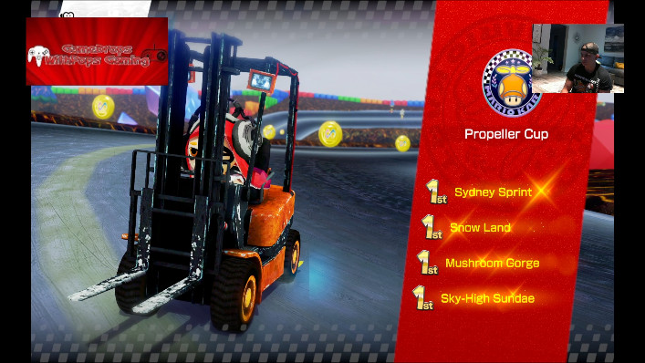Custom Forklift mod over Sneaker MK8D Mod for Mario Kart 8 Deluxe | MK8D Mods