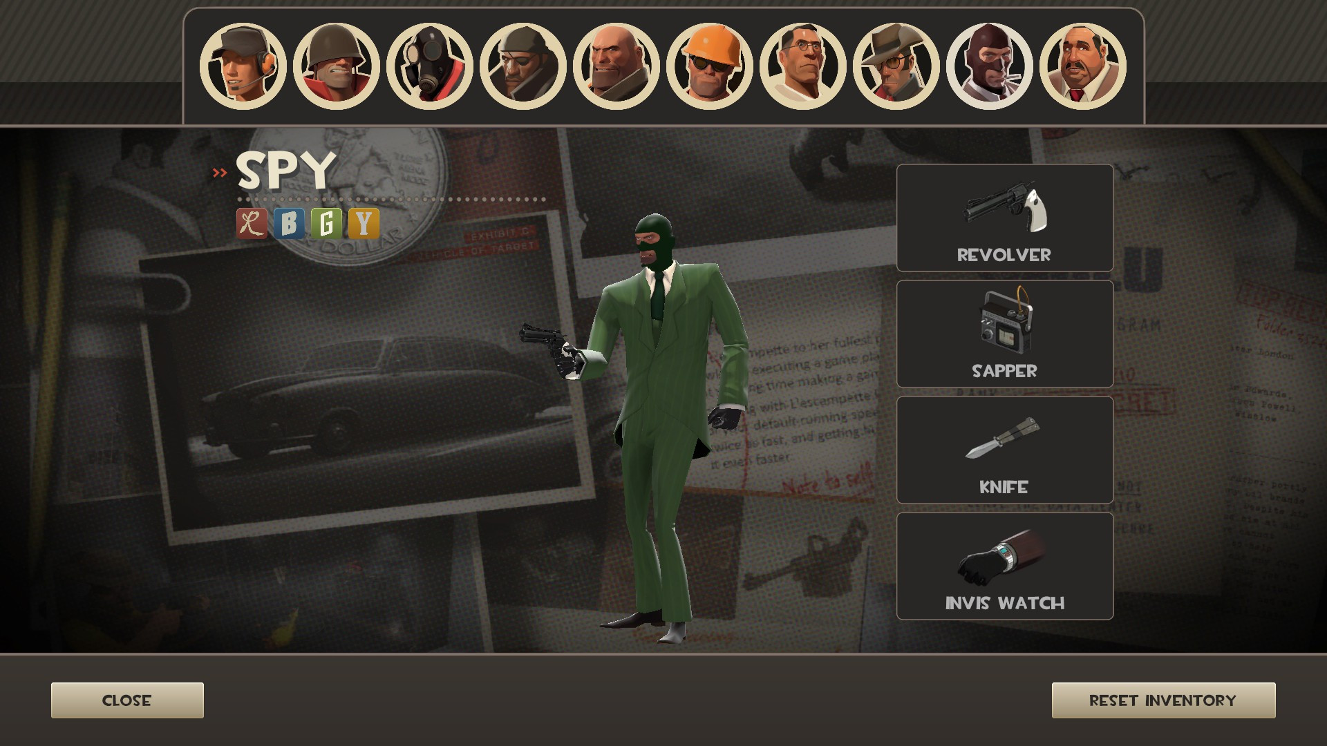 Desaturated Green and Yellow Spy Mod for Team Fortress 2 Classified ...