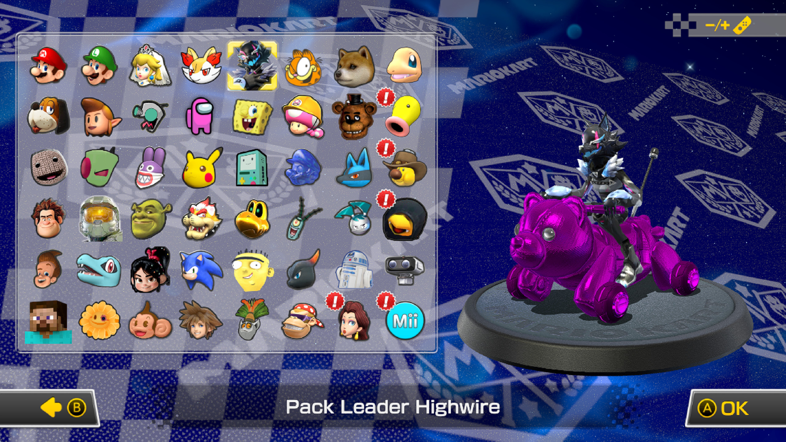 Pack Leader Highwire UI Mod for Mario Kart 8 Deluxe | MK8D Mods