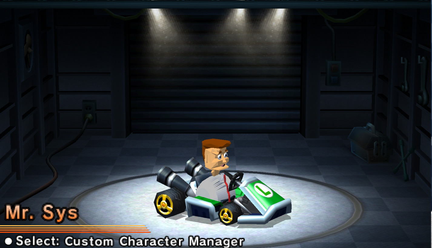 Mr. Sys (We are Nintendo Commercial) Mod for Mario Kart 7 | MK7 Mods