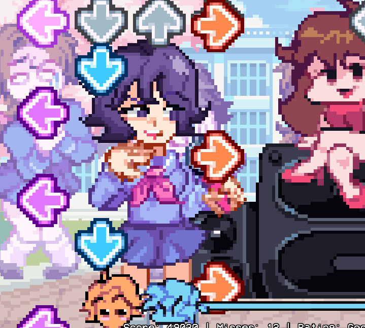 Bg Freaks over Senpai Mod for Friday Night Funkin' | FNF Mods