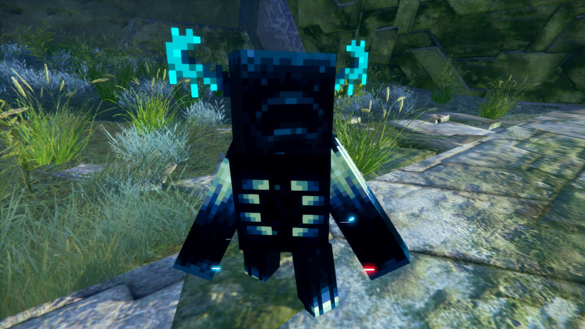 Minecraft Warden over Knuckles Mod for Sonic Frontiers | Frontiers Mods