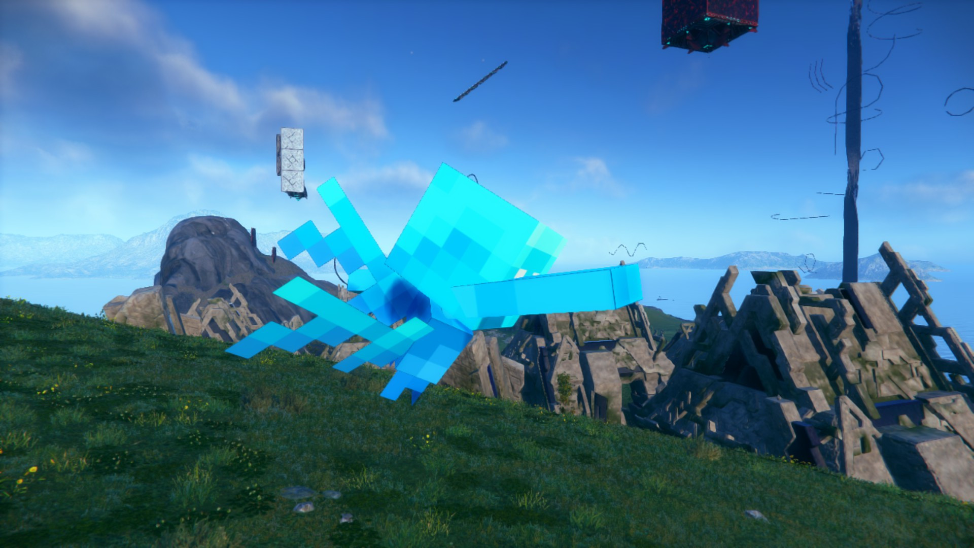 Minecraft Allay over Sonic Mod for Sonic Frontiers | Frontiers Mods