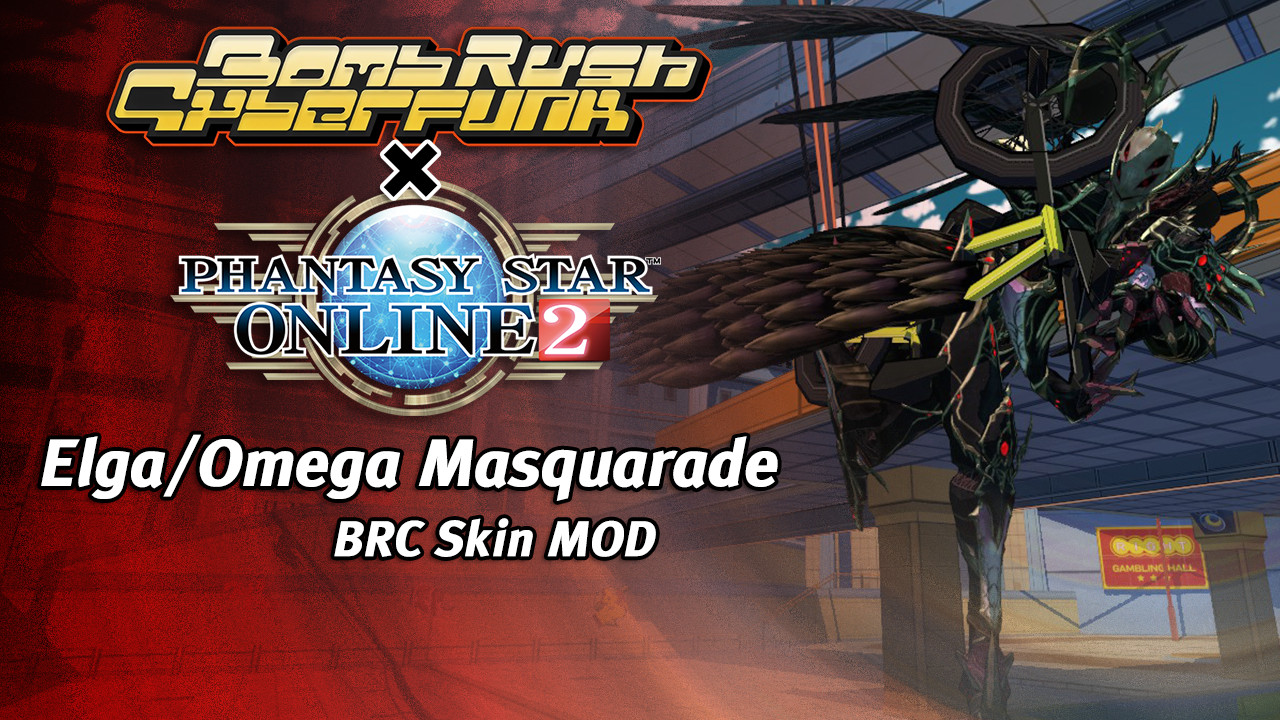 Elga/Omega Masquarade (PSO2) Mod for Bomb Rush Cyberfunk | BRC Mods