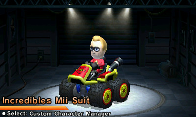 The Incredibles Mii Suit Mod for Mario Kart 7 | MK7 Mods