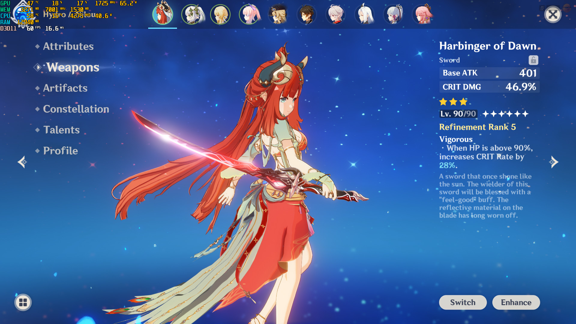 Harbinger of Dawn as Domain of Sanction HI3 Mod for Genshin Impact | GI ...