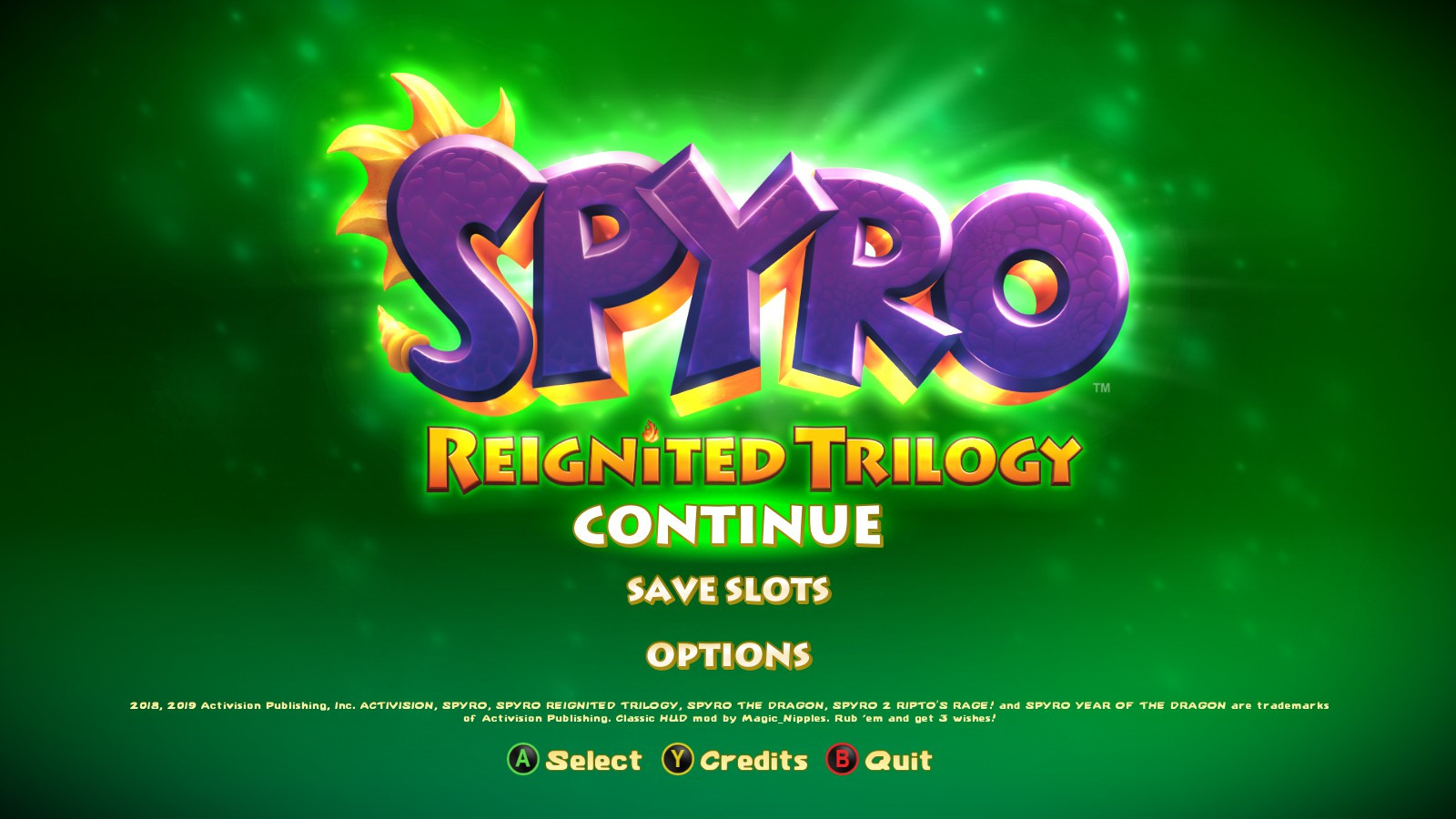 Classic Colors Main Menu/Pause Menu UI Mod for Spyro: Reignited Trilogy ...