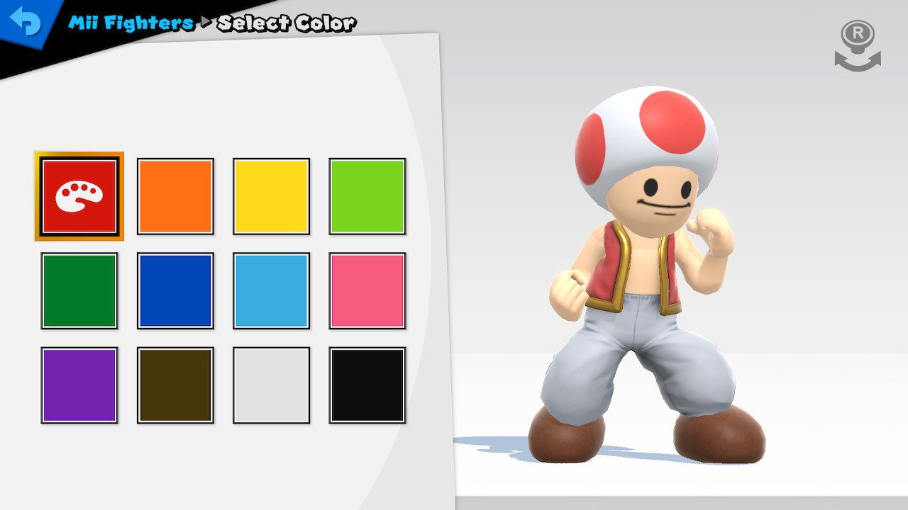 Toad Hat Recolors (Request) Mod for Super Smash Bros. Ultimate | SSBU Mods