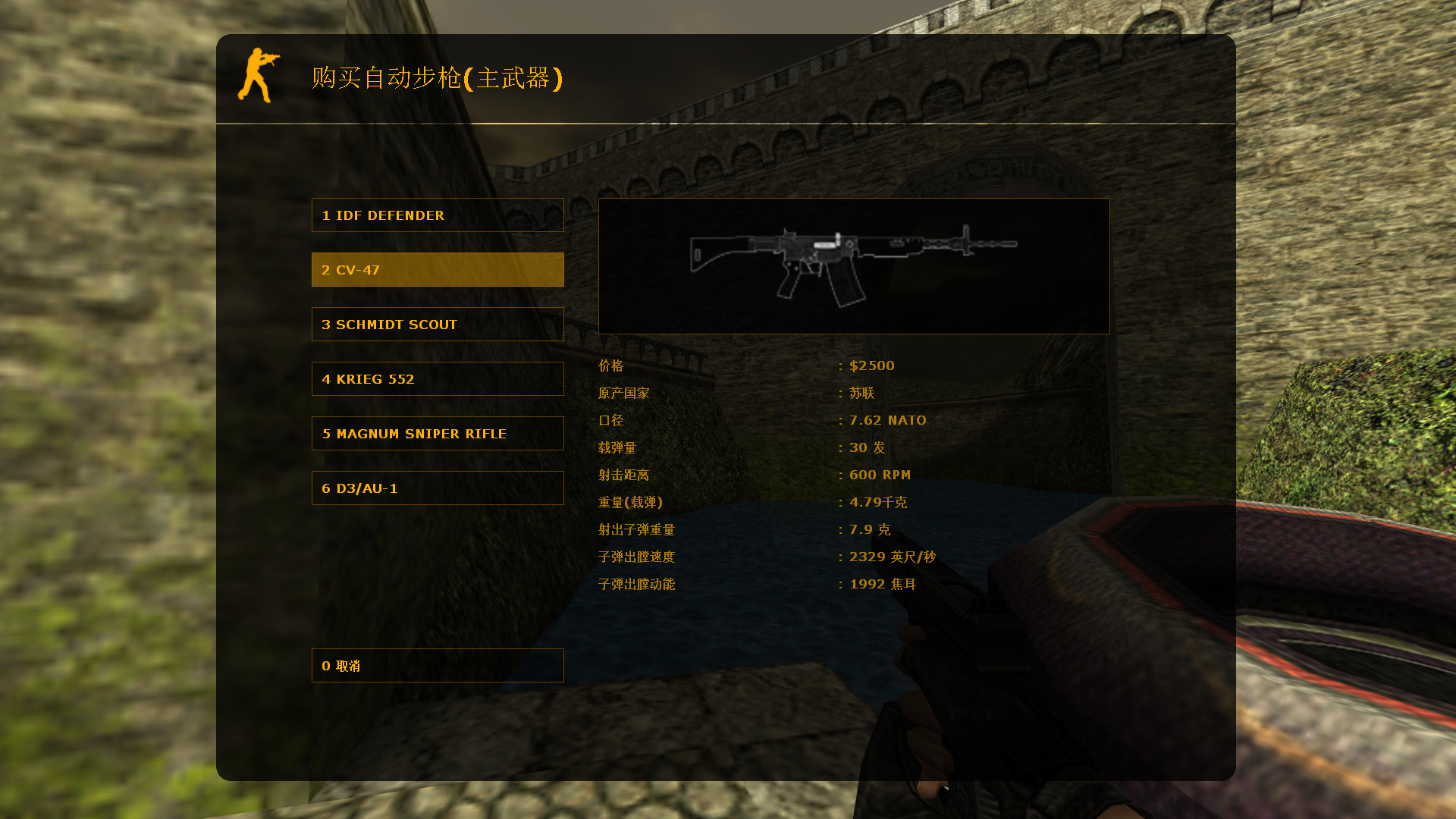 SIG SG 510 Battle Rifle on Vanguard Animation Mod for Counter-Strike 1. ...