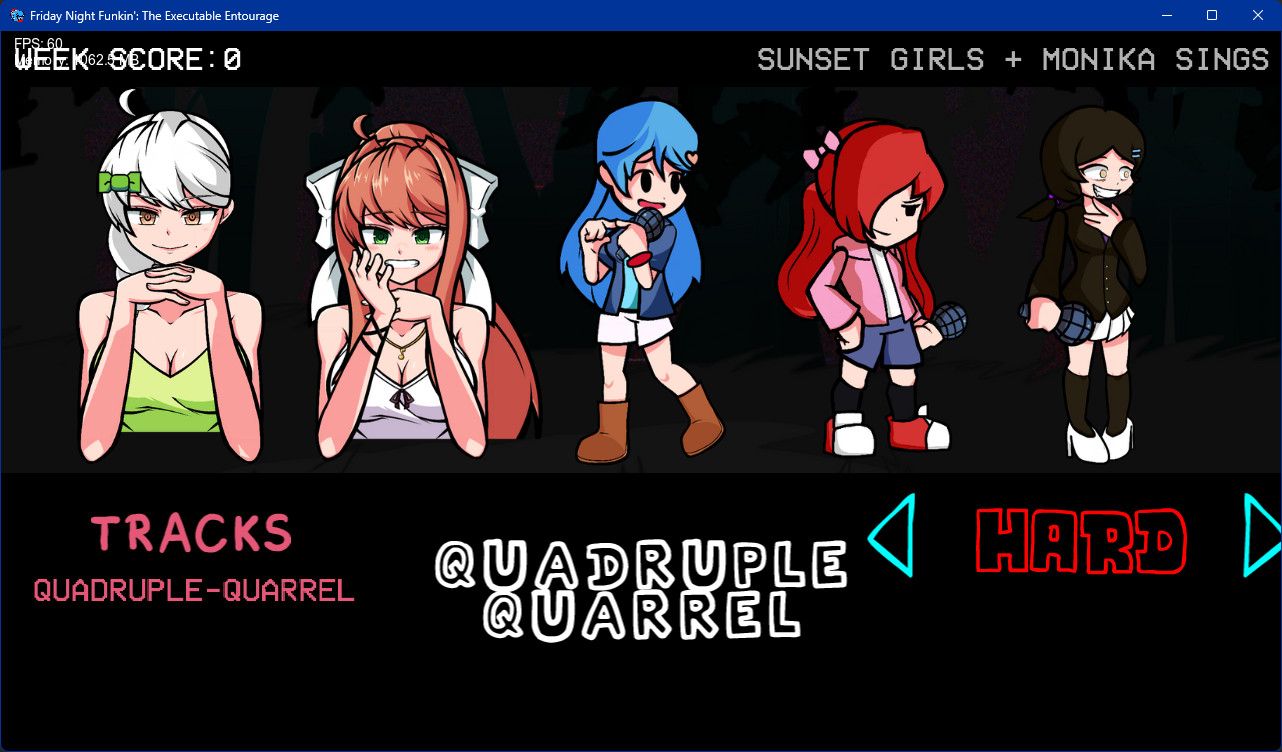 Quadruple Quarrel The Sunset Girls Playable Cover Mod for Friday Night ...