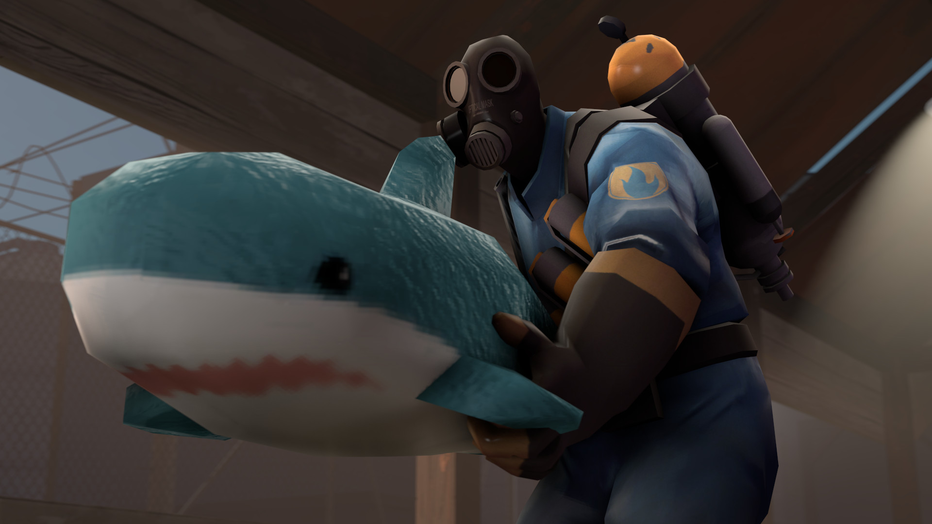 Blahaj Flamethrower and Flaregun Mod for Team Fortress 2 | TF2 Mods