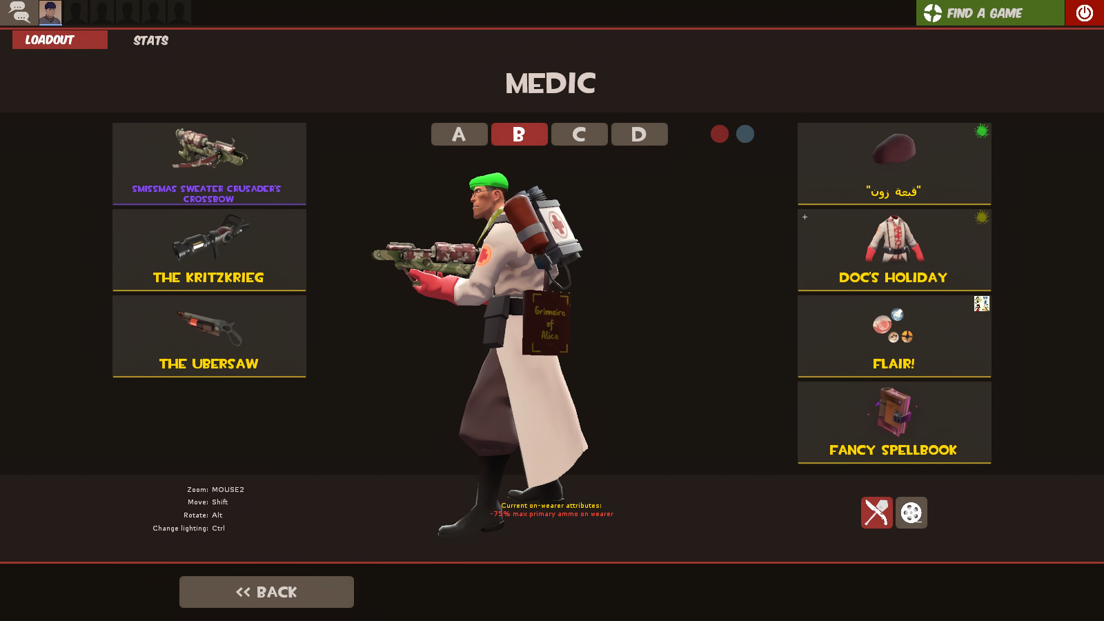Alice's Grimoire over Fancy Spellbook Mod for Team Fortress 2 | TF2 Mods
