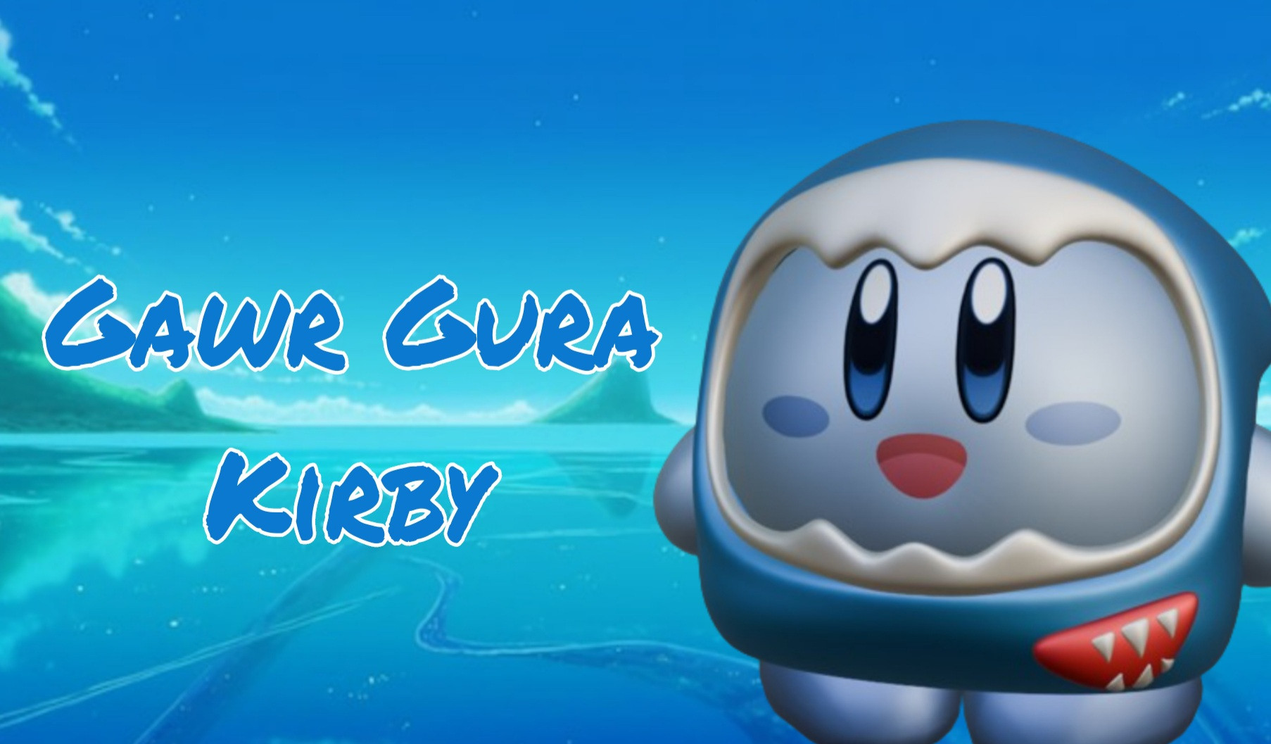 Gawr Gura Kirby Mod for Mario Kart Wii | MKWii Mods