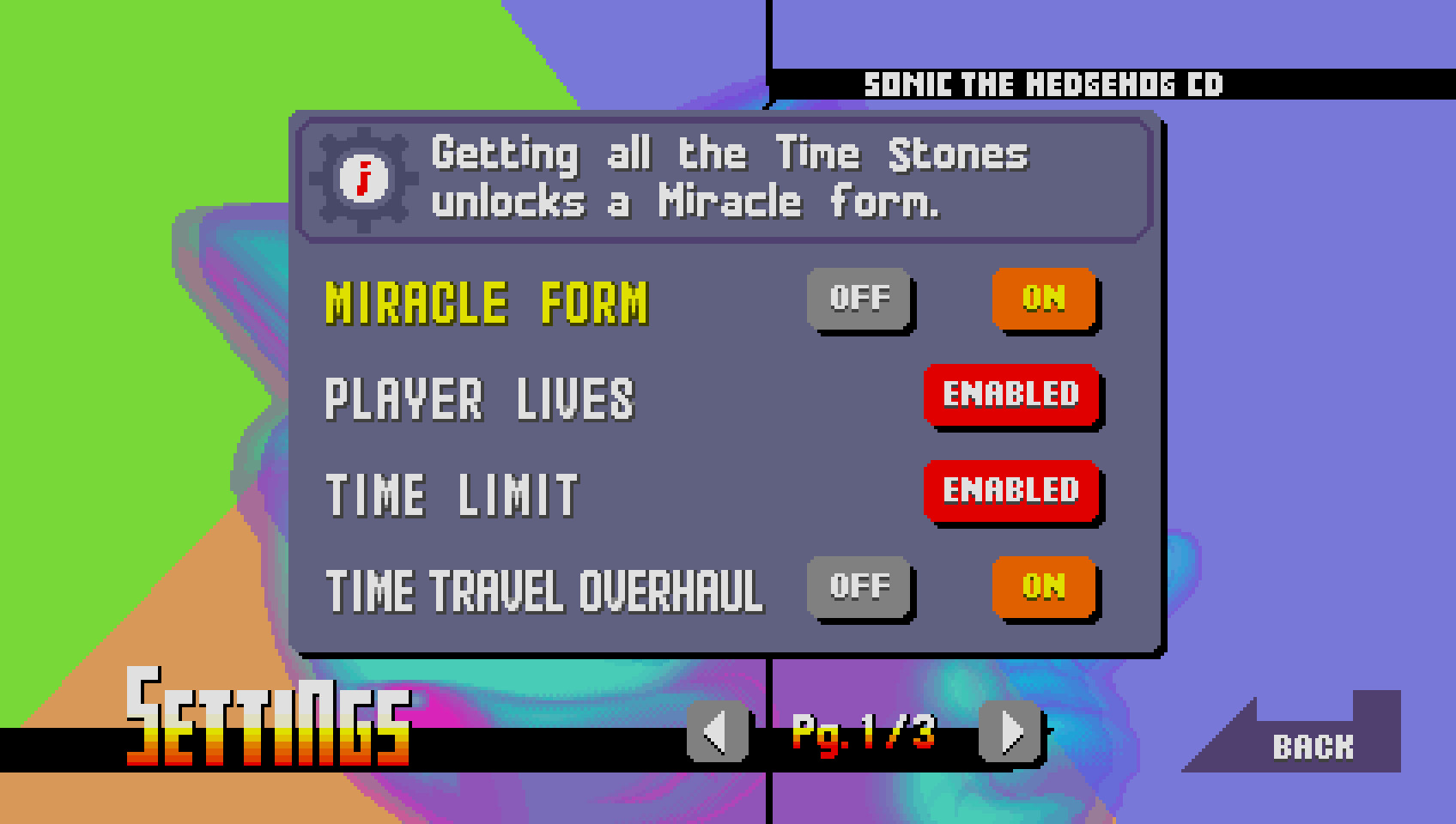 Sonic CD: Miracle Edition Mod for Sonic CD (2011) | SCD Mods