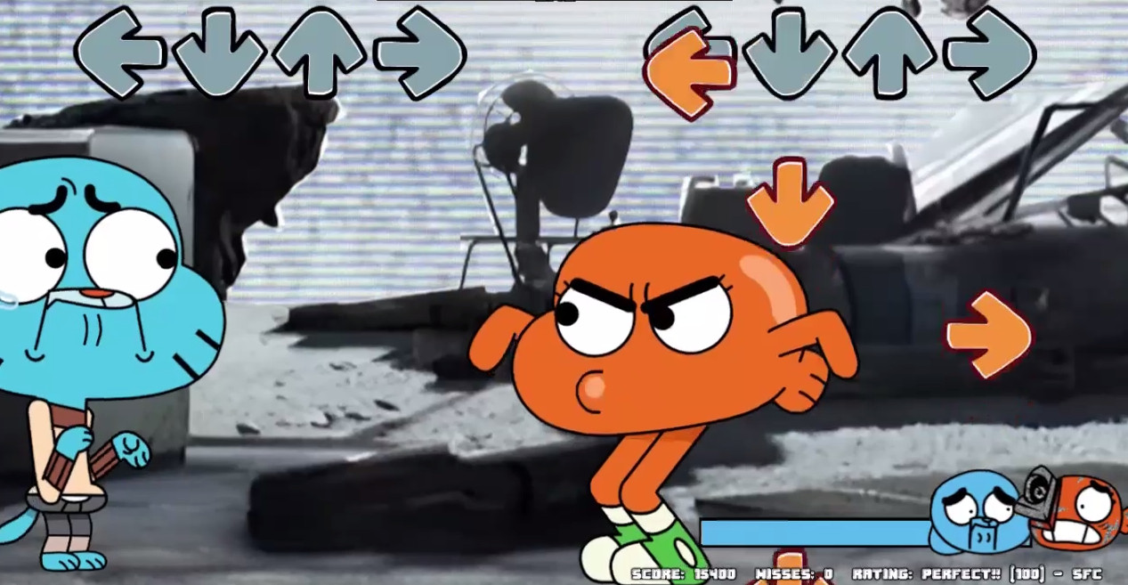 Oh god no / gumball vs darwin Mod for Friday Night Funkin' | FNF Mods