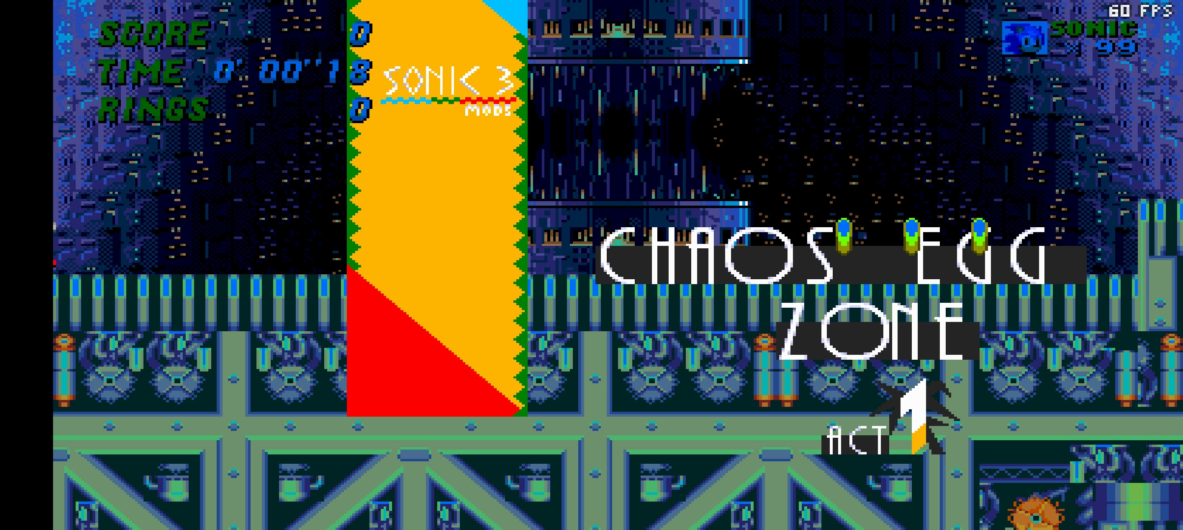 Chaos Egg over Death Egg Mod for Sonic 3 A.I.R. | S3AIR Mods