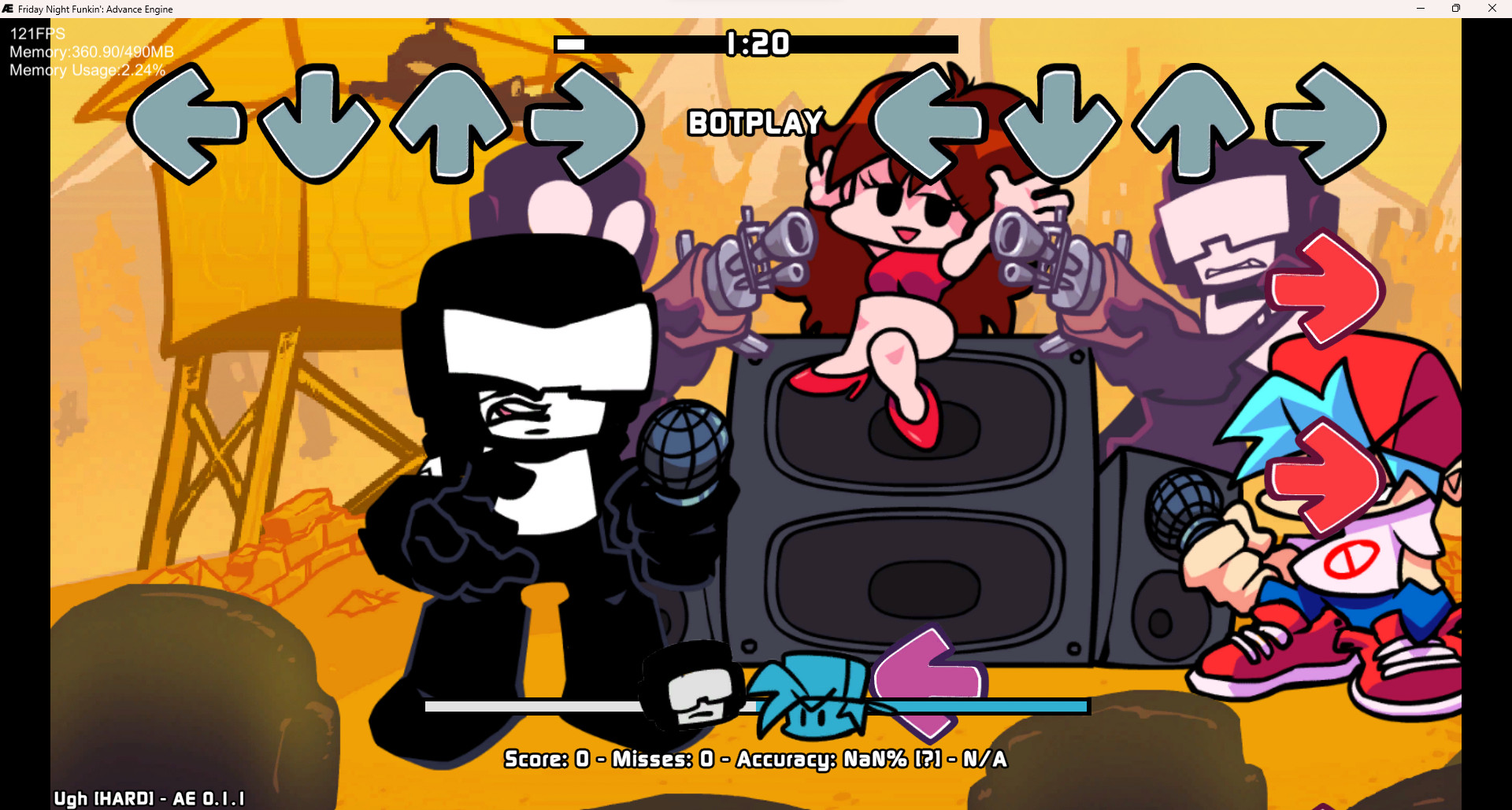 Friday Night Funkin' Advance Engine Mod for Friday Night Funkin' | FNF Mods