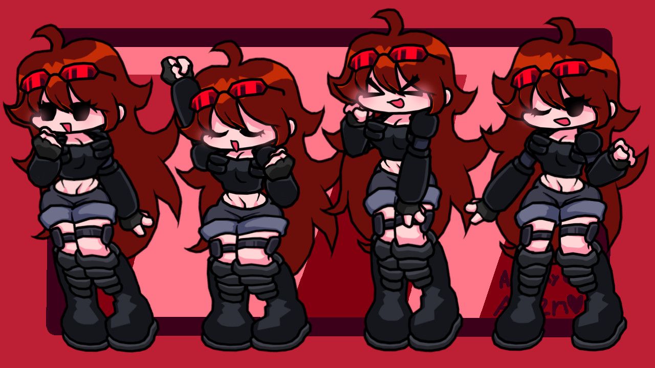 My Playable AgentGF ♥ Mod for Friday Night Funkin' | FNF Mods