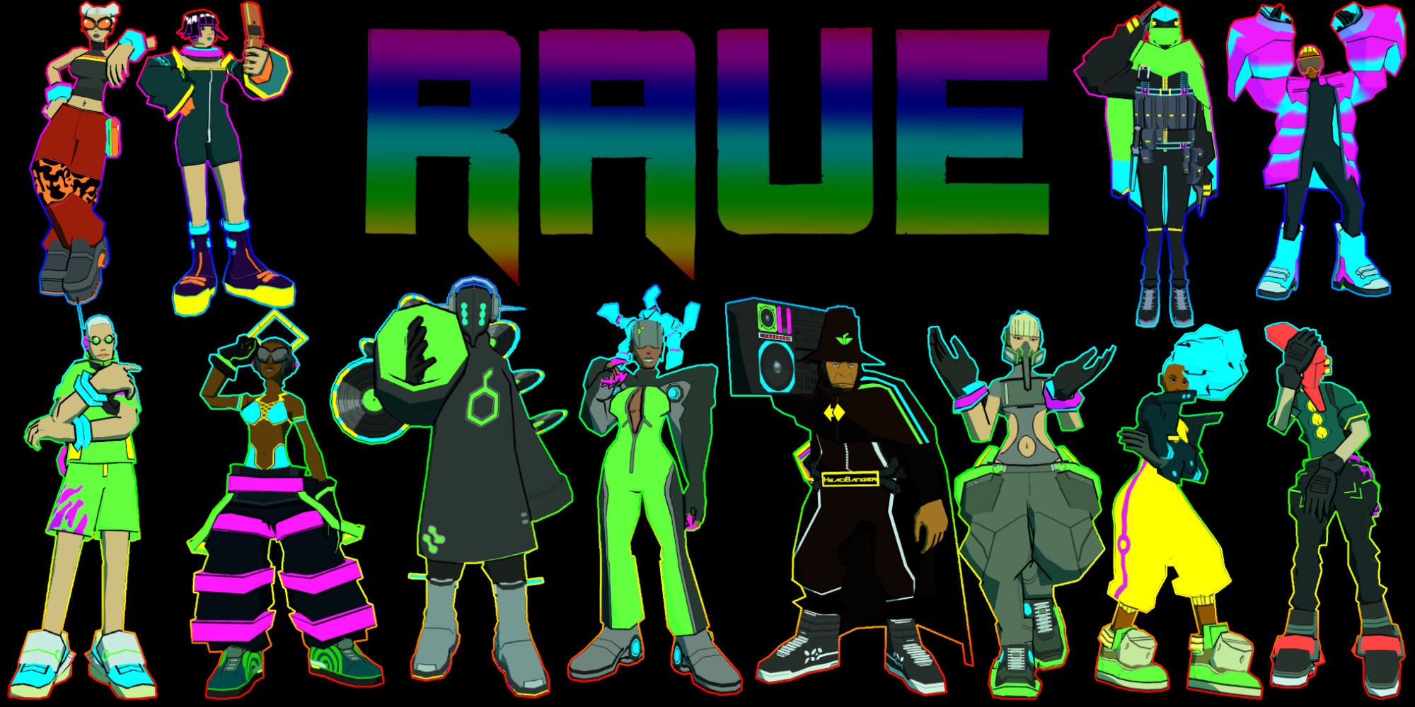 All City RAVE!! Mod for Bomb Rush Cyberfunk | BRC Mods