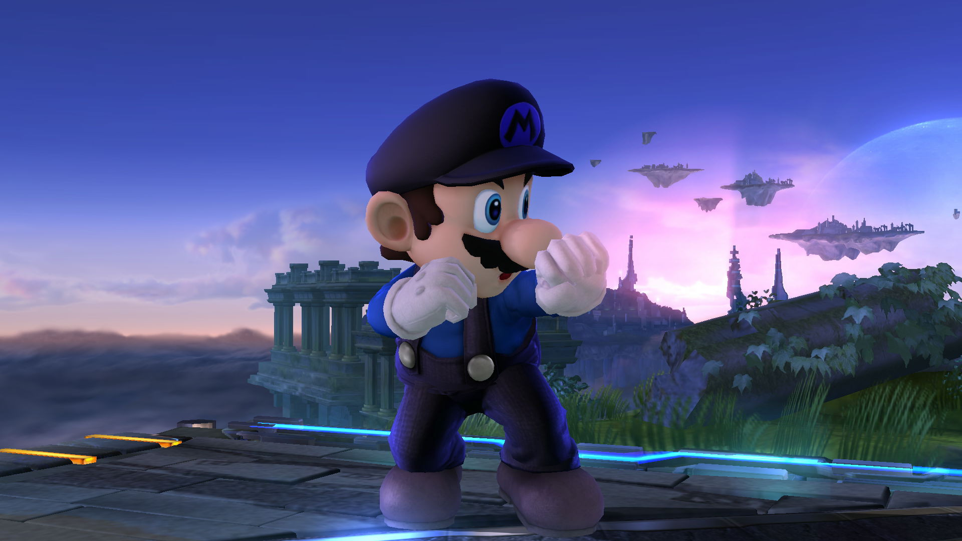 Black and Blue Mario Mod for Super Smash Bros. (Wii U) | SSB4U Mods