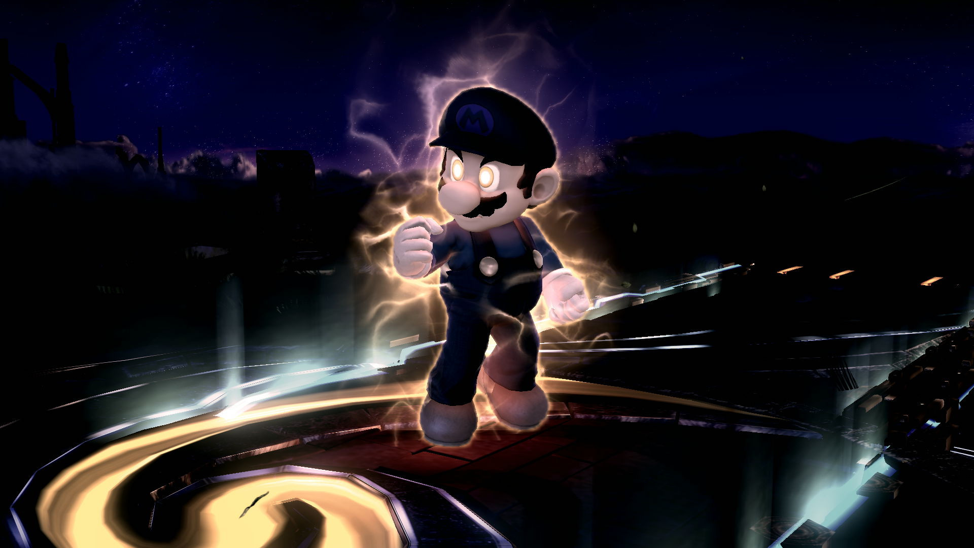 Black and Blue Mario Mod for Super Smash Bros. (Wii U) | SSB4U Mods