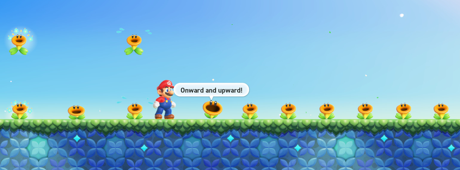 Talking Flower Test Area Mod for Super Mario Bros. Wonder | SMBW Mods