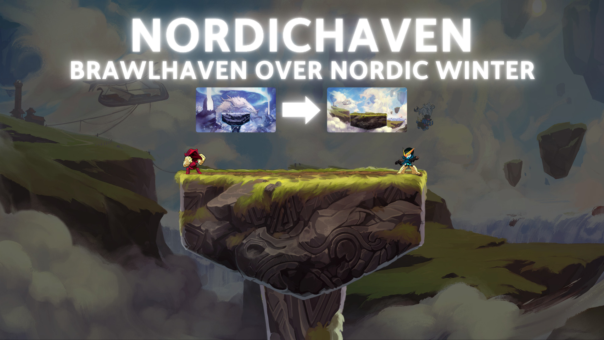 NordicHaven (Brawlhaven over Nordic Winter) Mod for Brawlhalla | BHalla ...