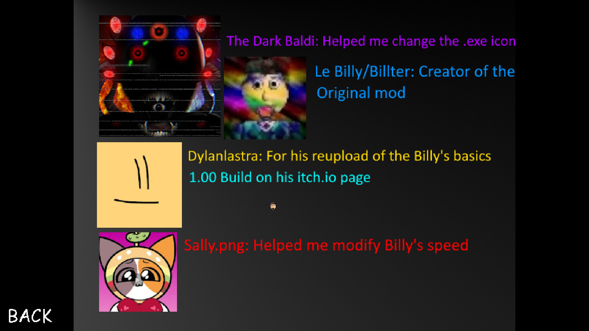 Billy's game release 1.00 (1.4.3 port) Mod for Baldi's Basics | Baldi Mods