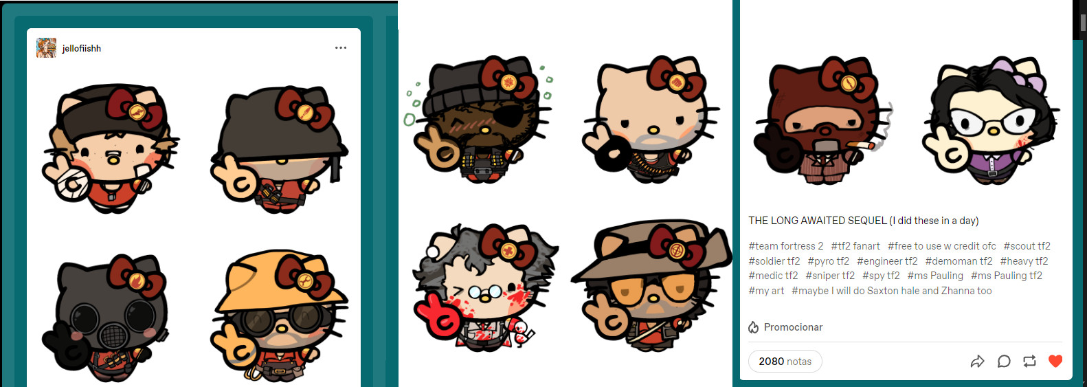 Hello Kitty HUD Class Portraits Mod for Team Fortress 2 | TF2 Mods