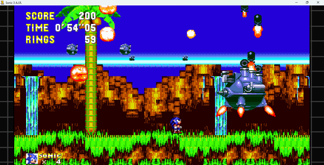 8-bit Spinball Sonic in Sonic 3 A.I.R. Mod for Sonic 3 A.I.R. | S3AIR Mods