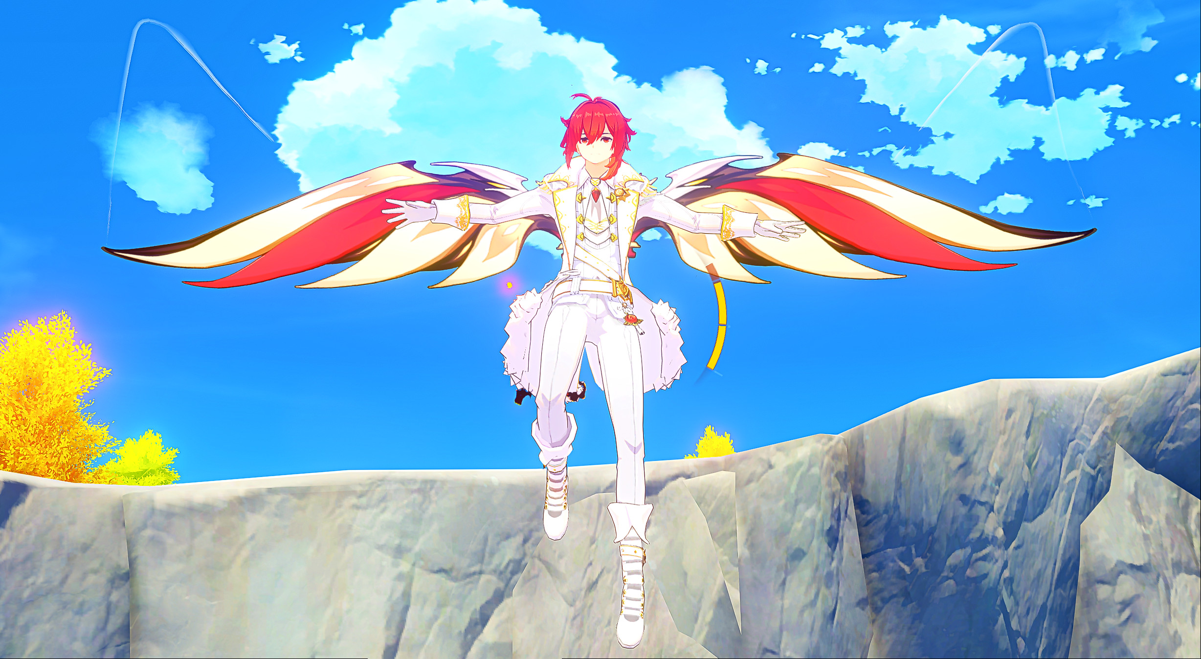 White Diluc Skin Mod for Genshin Impact | GI Mods