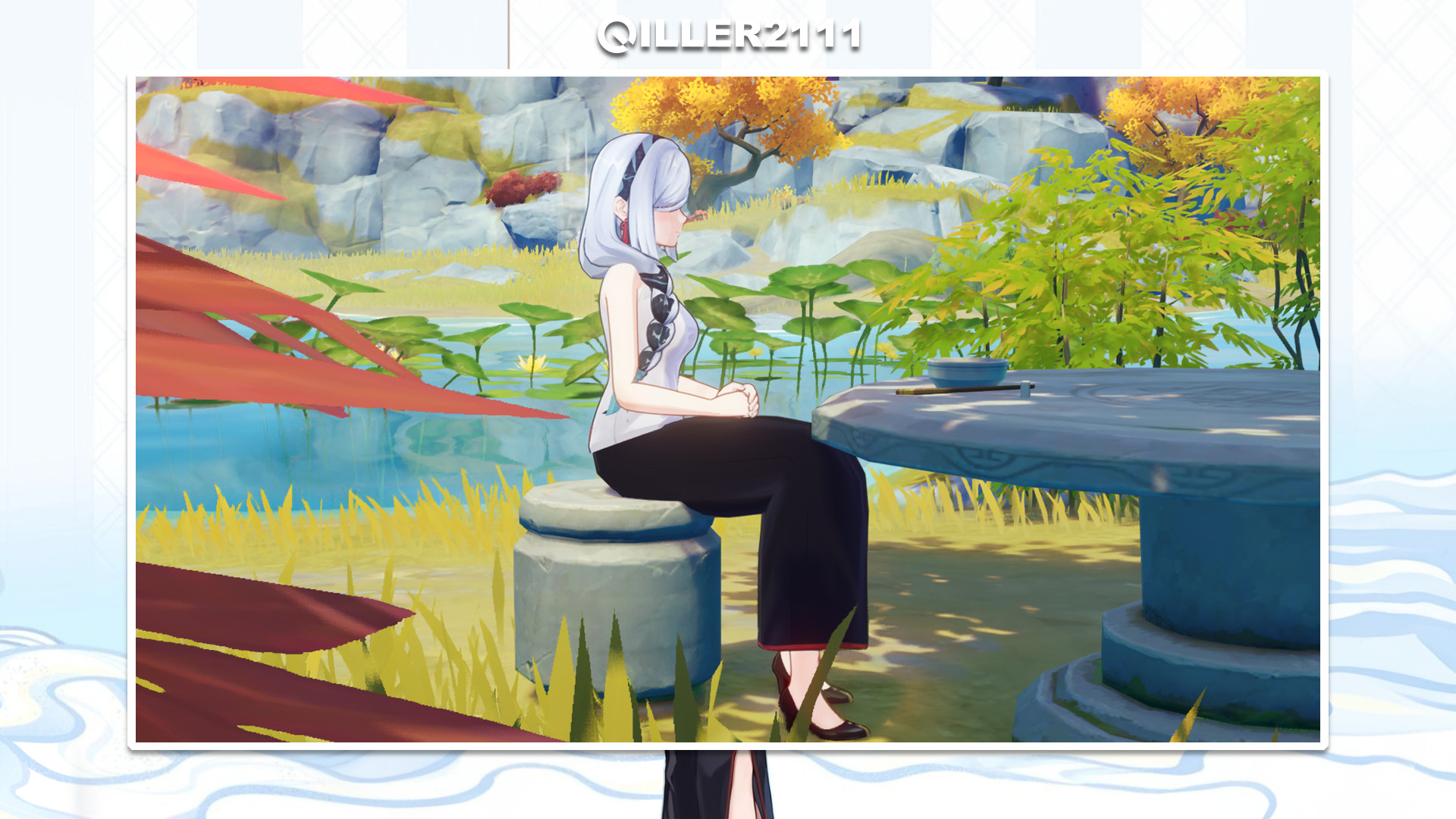 Shenhe HeyTea Outfit Mod for Genshin Impact | GI Mods