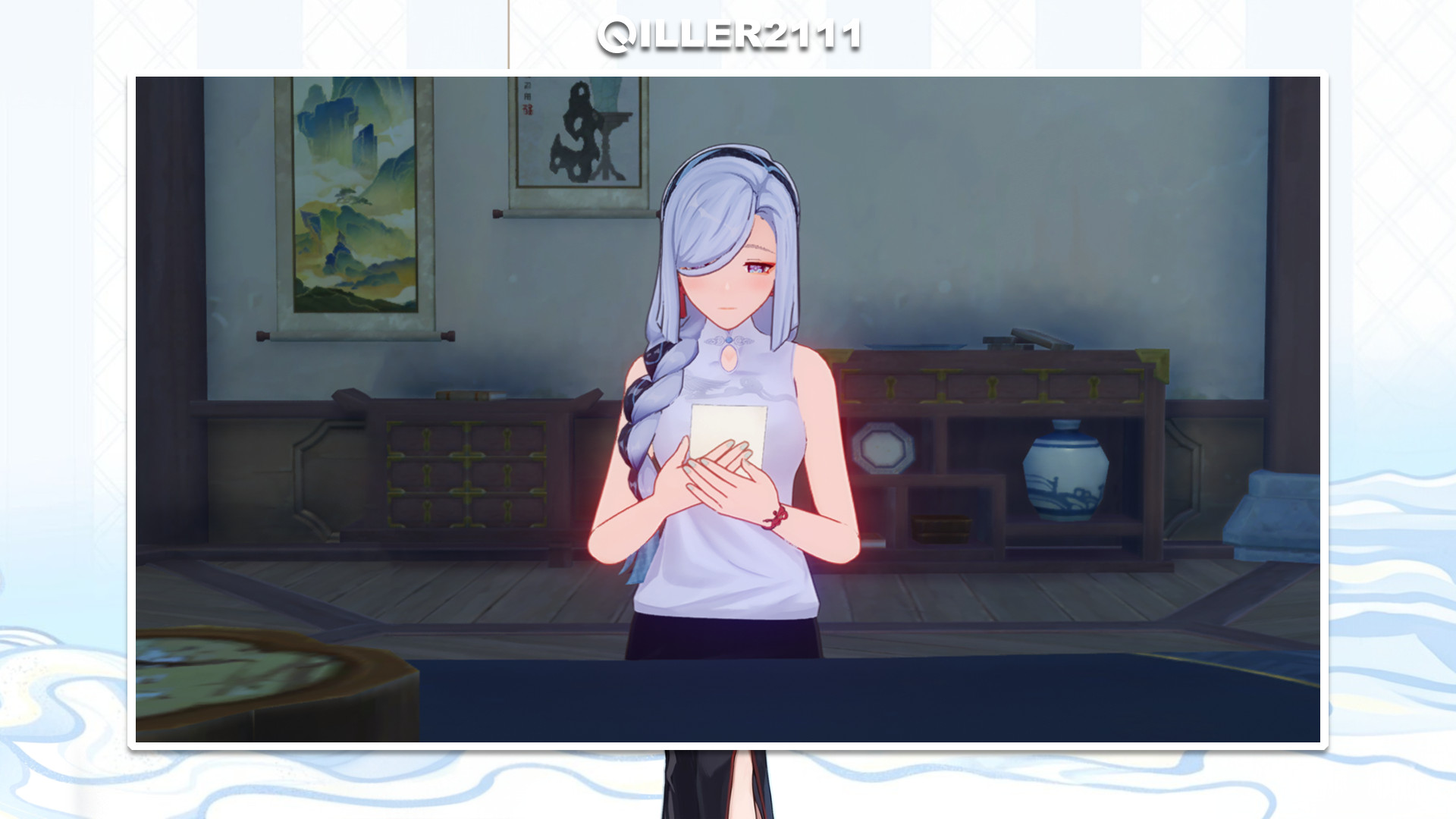 Shenhe HeyTea Outfit Mod for Genshin Impact | GI Mods