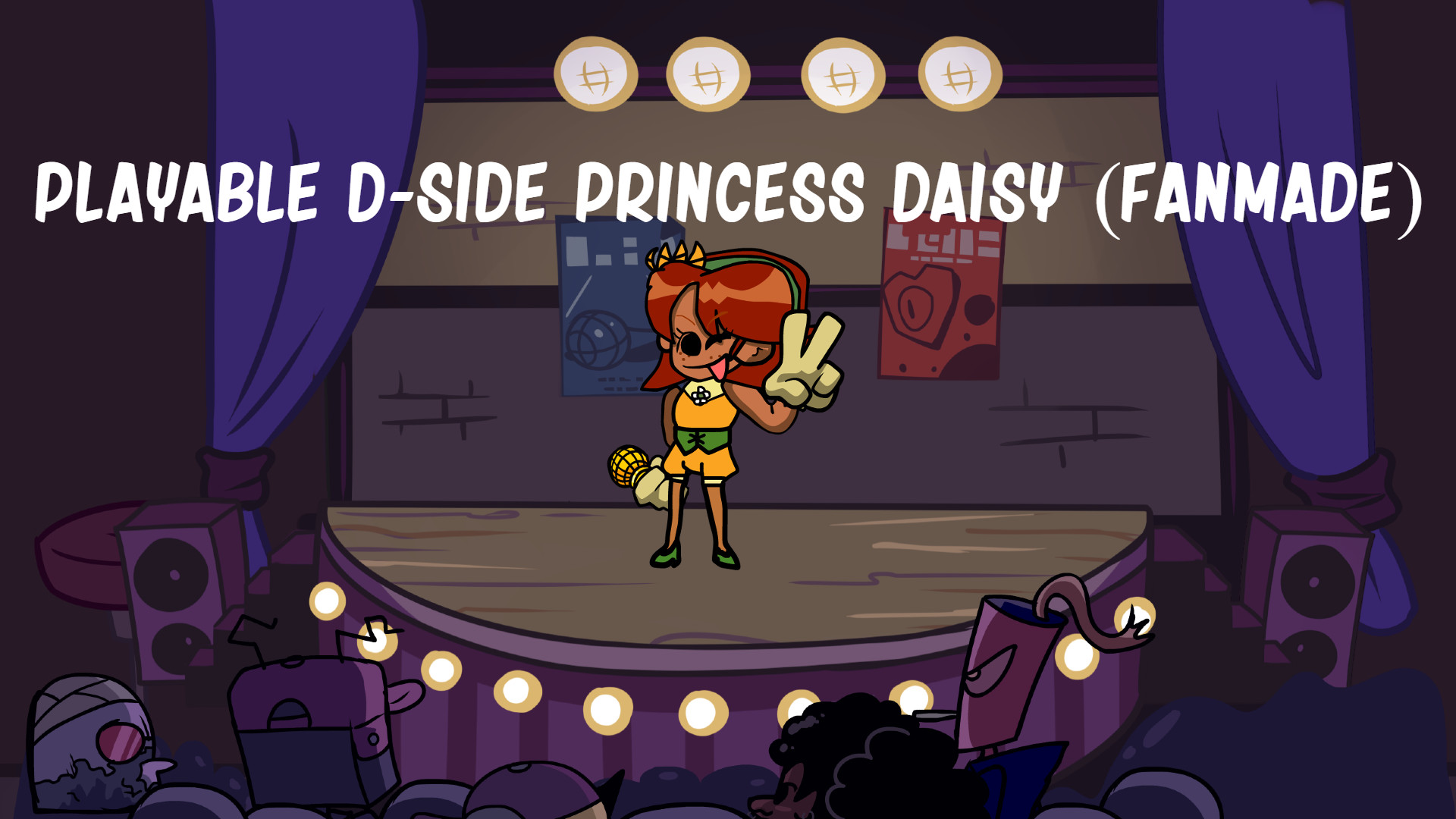 Playable D-Side Princess Daisy (FanMade) + FLA Mod for Friday Night ...