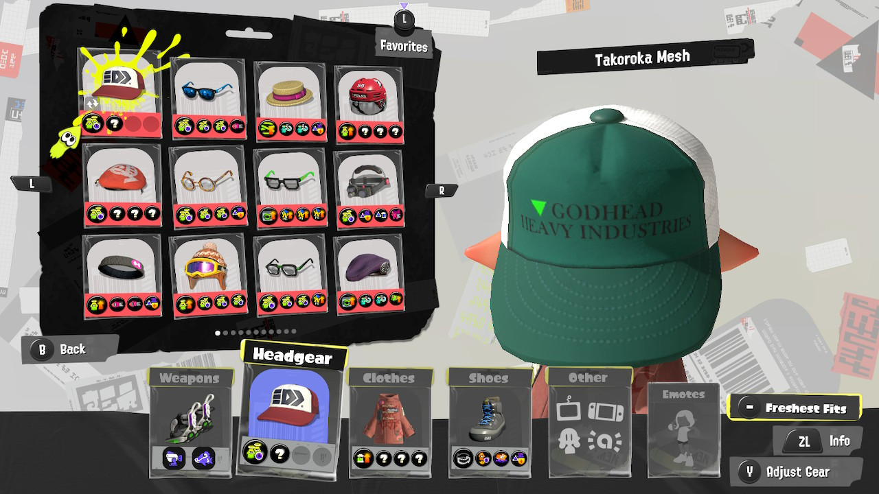 Godhead Heavy Industries Hat Mod for Splatoon 3 | Splatoon 3 Mods