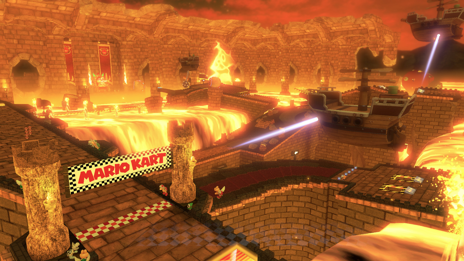 GBA Bowser's Castle 4 v2.0 Mod for Mario Kart 8 | MK8 Mods