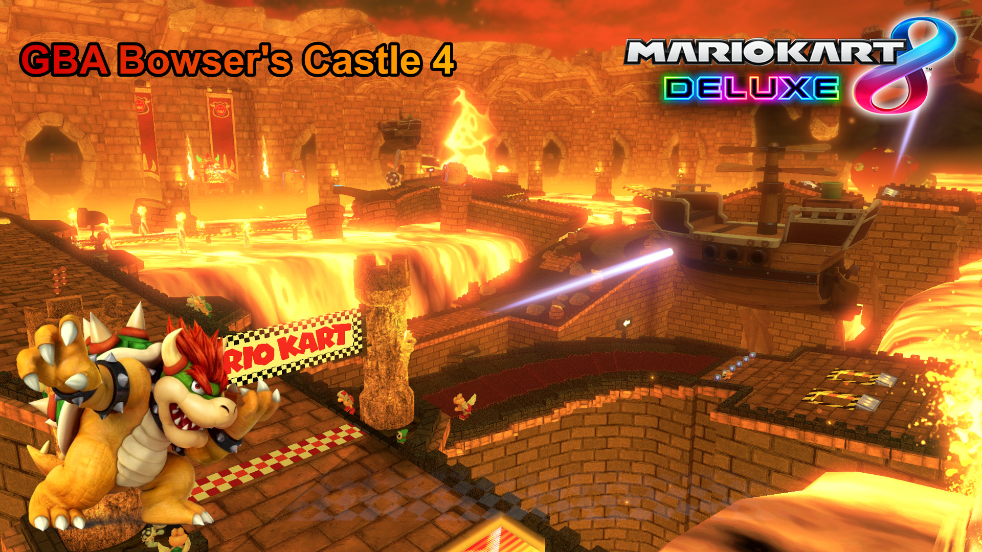 GBA Bowser's Castle 4 Mod for Mario Kart 8 Deluxe | MK8D Mods