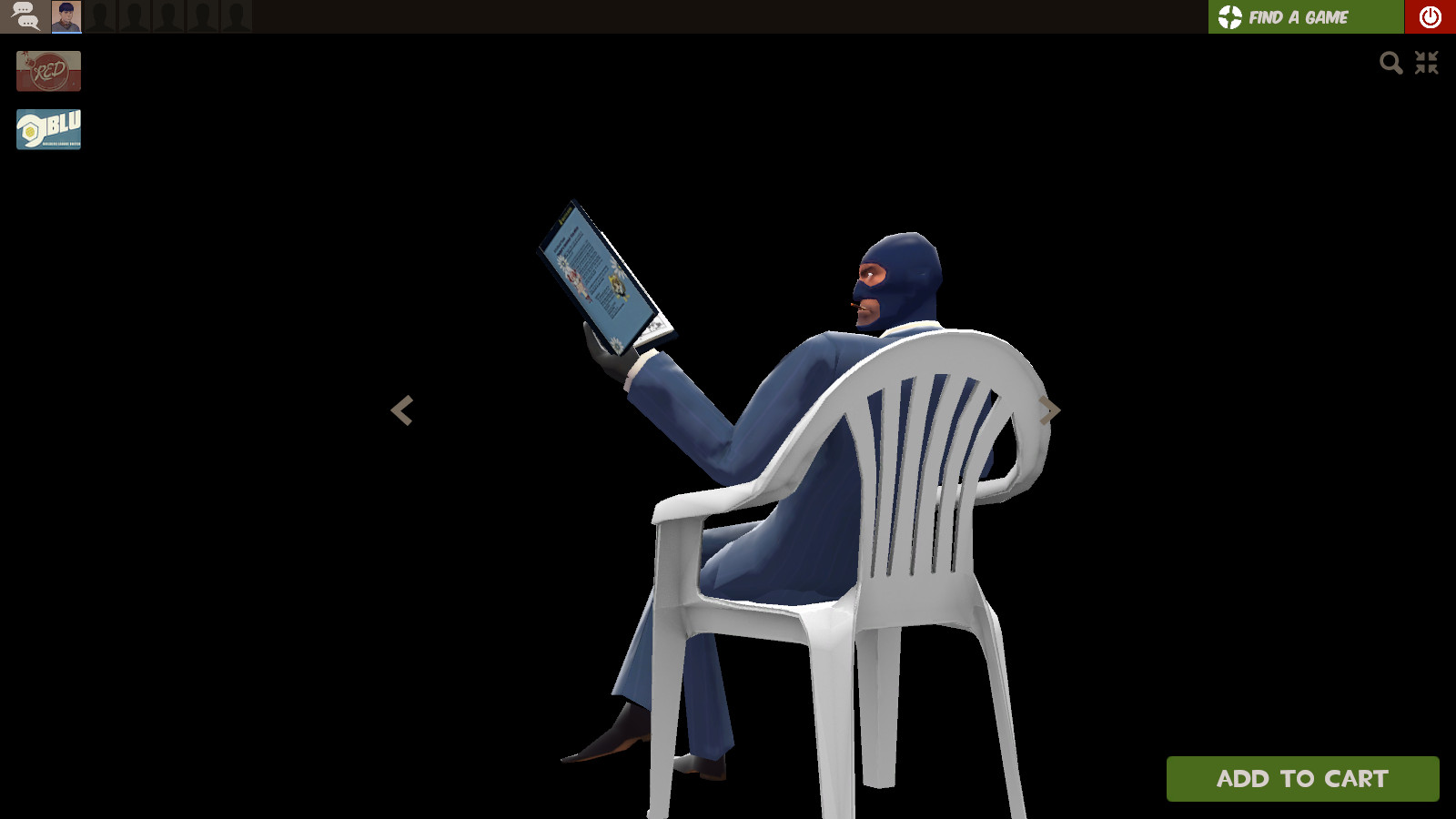 Spy on a plastic chair Mod for Team Fortress 2 | TF2 Mods
